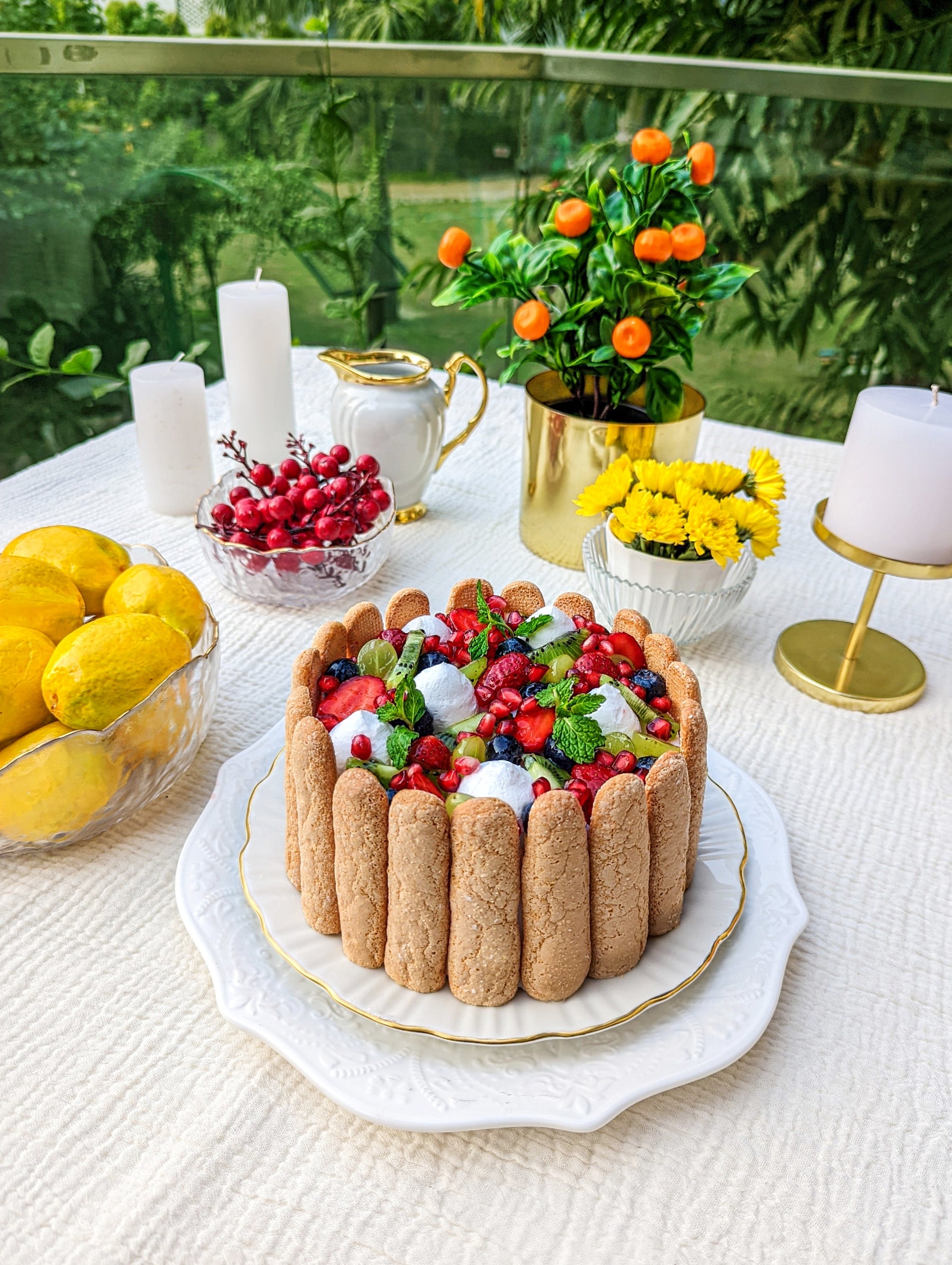 Fruit Charlotte Cake